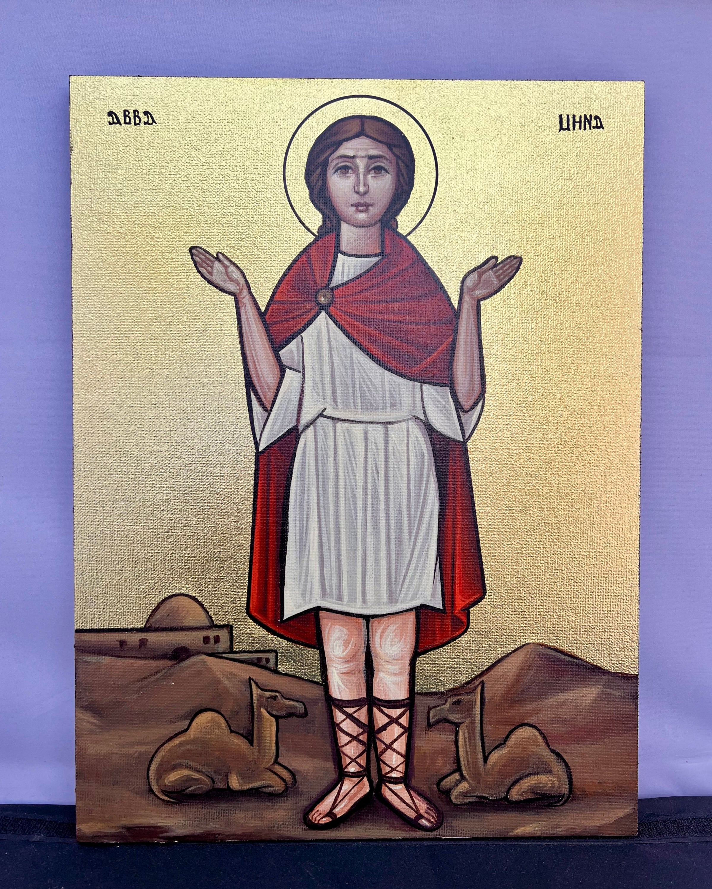 how to draw coptic icons