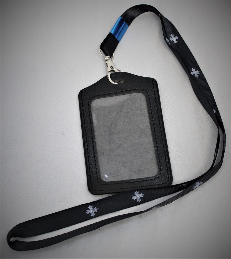 Coptic Cross Lanyard with ID Ho | St. Moses Bookstore