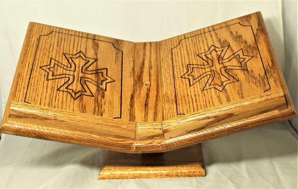 Handmade Wood Altar Bookstand | St. Moses Bookstore