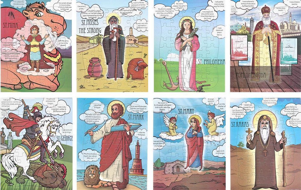 Stories of Saints Puzzle Bundle- 8 Puzzles | St. Moses Bookstore