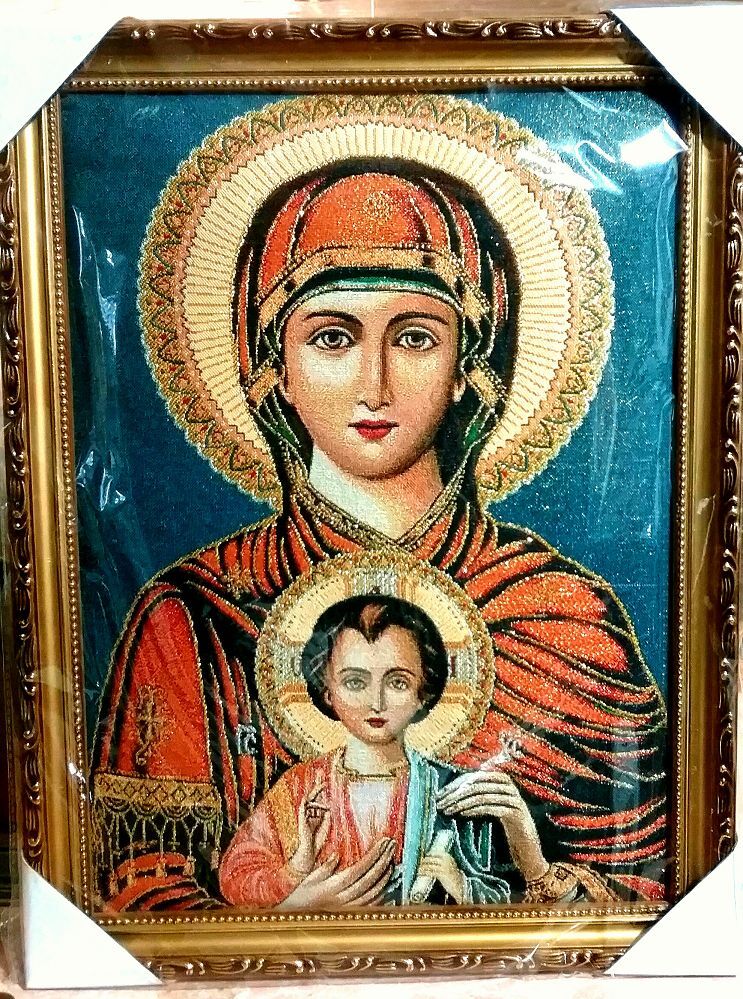 St. Mary The Theotokos (God-Bearer/Mother of God) Small Fabric Style 2 ...