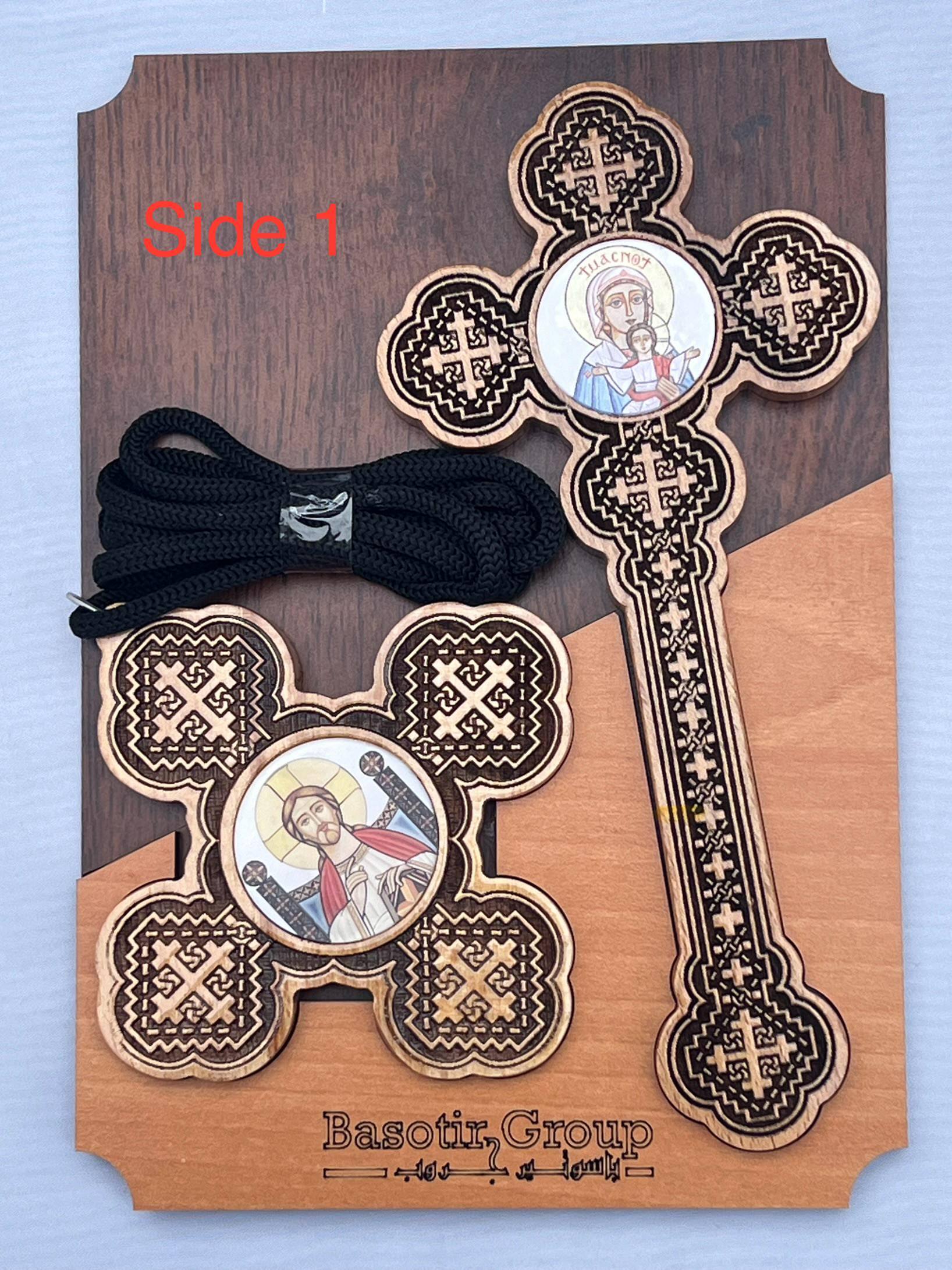 Priest Cross Set - Beech Wood | St. Moses Bookstore