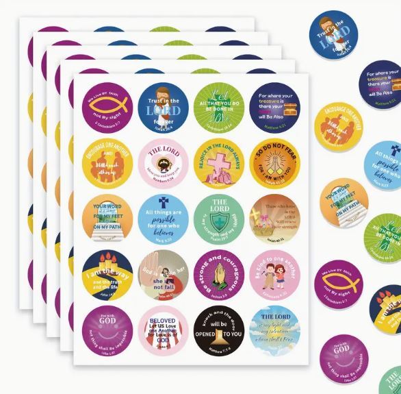 Bible Verse Stickers 20 Pcs | St. Moses Bookstore